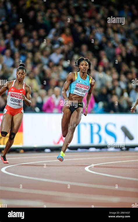 Shaunae Miller Uibo Participating In The 200 Meter At The World