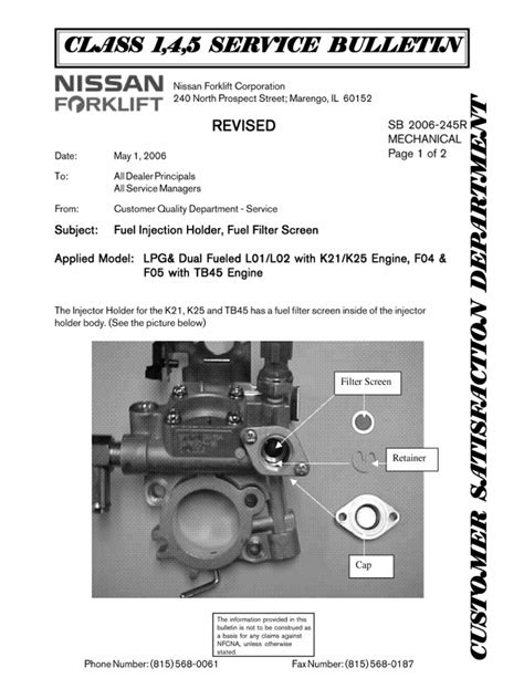 L01 L02 K21 And K25 Engine Service Manual Fuel System Pdf