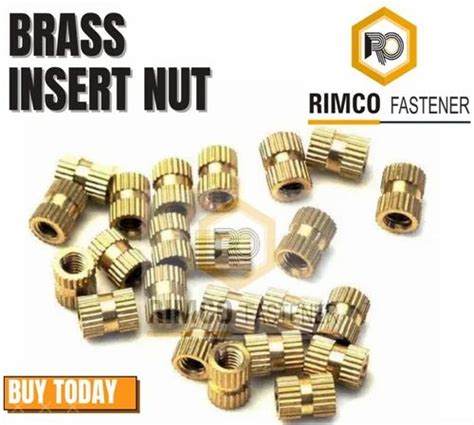Round Brass Insert Nut For Industrial Size M2 To M8 At Rs 1 Piece In