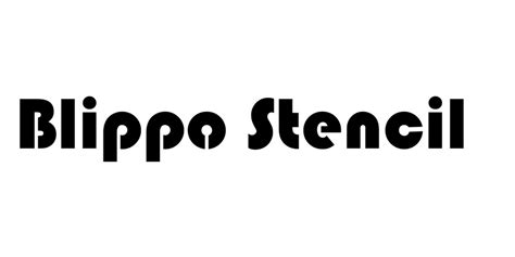 Blippo Stencil In Use Fonts In Use