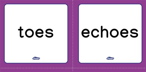 Phase 5 Phonics Word Cards Set 3 Oe Au Ey Ew Y Ee Plazoom