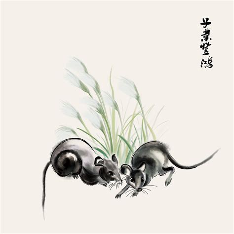 水墨十二生肖xianuan 站酷zcool