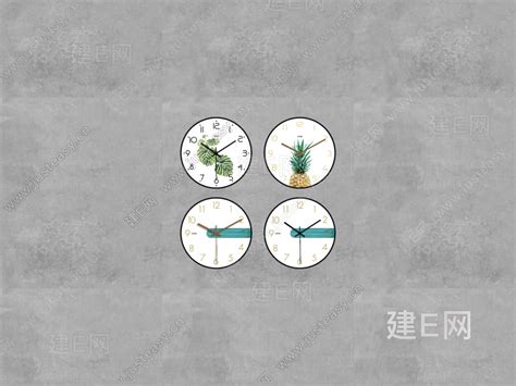 北欧钟表挂钟模型su模型下载 Id115363703 建e网su模型