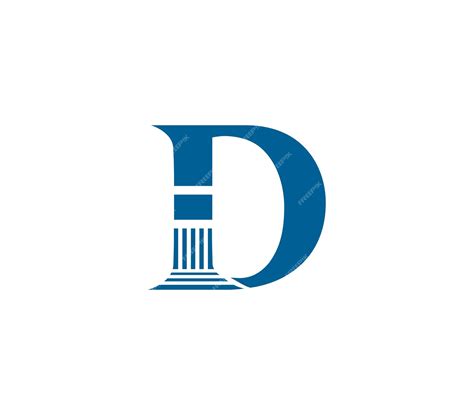 D 알파 변호사 사무실 로고 디자인 컨셉 프리미엄 벡터