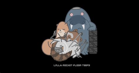 Lylla Rocket Floor Teefs Rocket Raccoon Sticker Teepublic