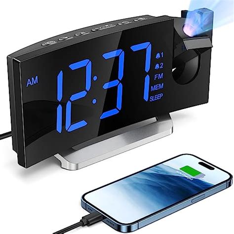 Projection Alarm Clock Fm Clock Radio With 0 100 Want It All