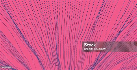 Vetores De Matriz Com Partículas Emitidas Dinâmicas Estilo De Tecnologia 3d Fundo Abstrato