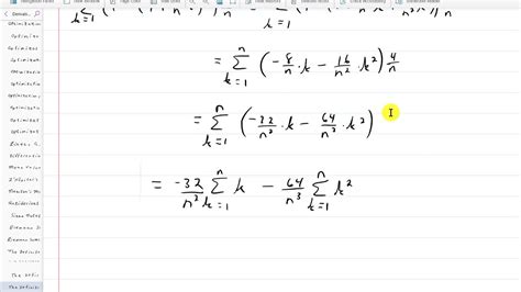 The Definite Integral As A Limit Of Riemann Sums Pt4 YouTube
