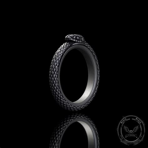 Vintage Ouroboros Sterling Silver Spinner Ring Gthic