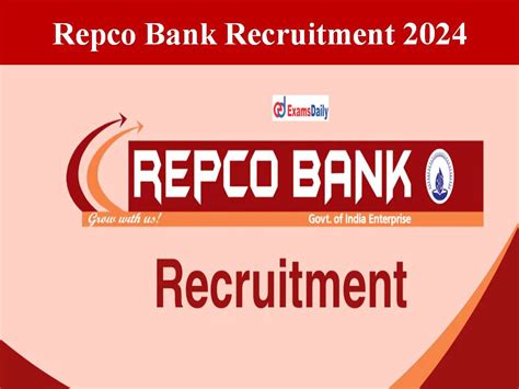 Repco Bank Recruitment 2024 Out Job Opening For Any Graduates Apply Now