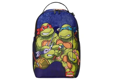 Sprayground X Tmnt Sewer Cap Backpack Purple Editorialist