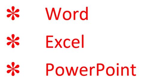 Teardrop Spoked Asterisk In Word Excel Powerpoint And Outlook Office Watch