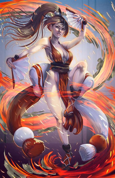 Artstation Mai Shiranui Fanart The King Of Fighters