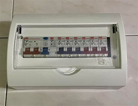10 5 Way Electric Kotak Suis Full Set Consumer Box 1 Row 电闸盒 单排 Main