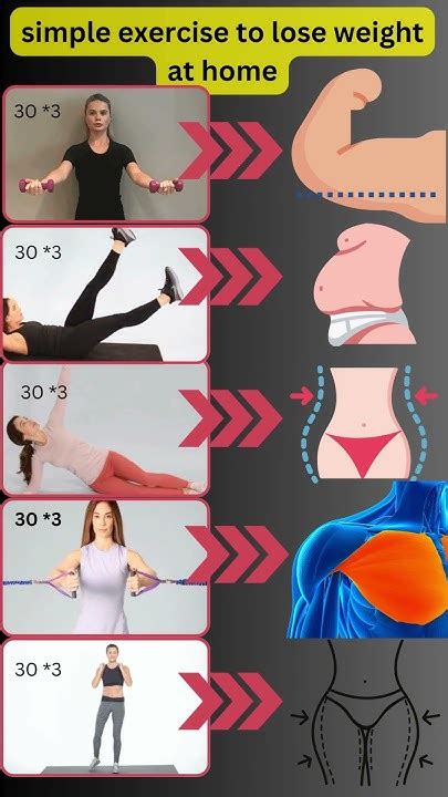 Simple Exercises To Lose Weight At Home Shorts Simpleexercise