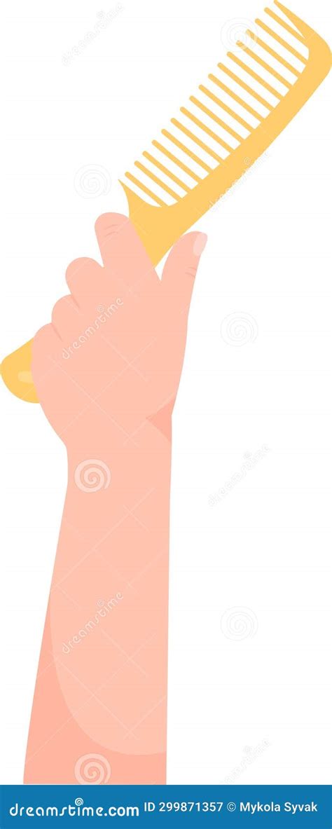 Hand Holding Hair Comb Stock Vector Illustration Of Health 299871357