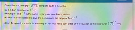 solved given the function f x x 12 ﻿complete parts a