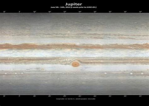 Map Of Jupiter Greeting Card By Science Photo Library