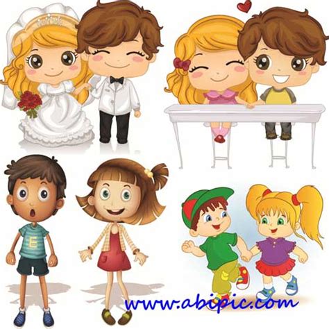 عکس دختر و پسر کارتونی
