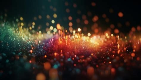 Premium Ai Image Glowing Abstract Backdrop Igniting Vibrant Christmas