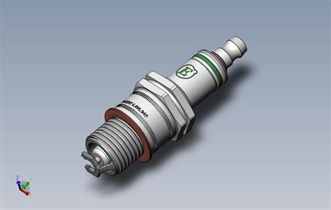 E3火花塞 Solidworks 2015 模型图纸免费下载 懒石网