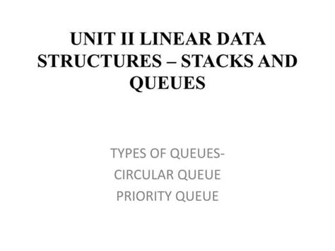 Priority Queue In Data Structure Pptx Operating Systems Computer Software And Applications