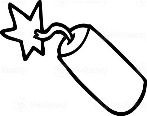 Line Drawing Cartoon Dynamite Icon 40743876 Png