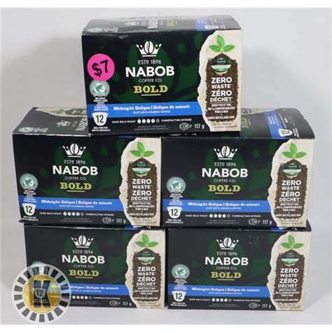 5 Packages Of Nabob Bold Single Serve Pods