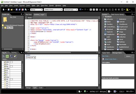 Microsoft Expression Web Sql 数据源 Gingerdoc 姜知笔记