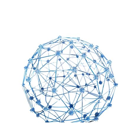 Premium Psd The Concept Of A Global Digital Mesh Network Isolated On