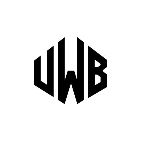 Uwb Letter Logo Design With Polygon Shape Uwb Polygon And Cube Shape