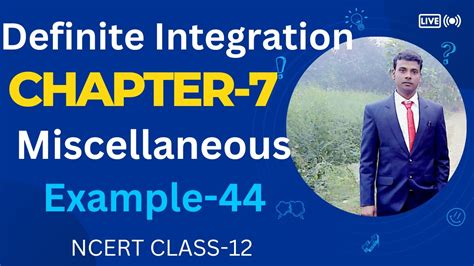 Miscellaneous Example 44 Ncert Class 12 Maths Chapter 7 Integral