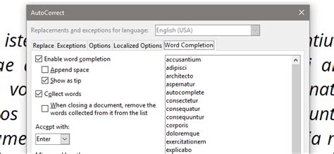 How To Use Customize Or Disable Autocomplete In Libreoffice Writer
