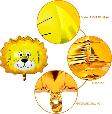 Jungle Safari Animals Balloons 10pcs Jungle Theme Party Supplies Wild
