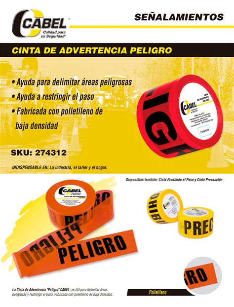 Cinta De Advertencia Peligro Rojo The Home Depot México