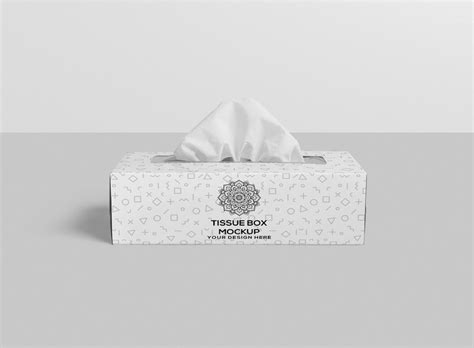 Tissue Box Tissue Paper Box Mockup Templatemonster