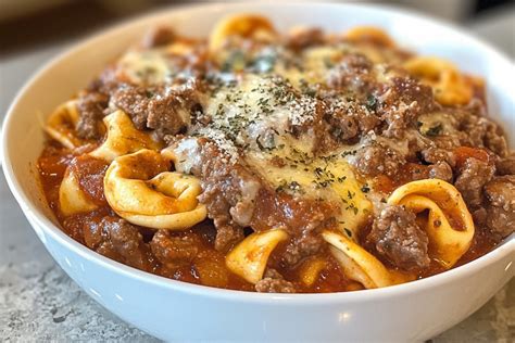 Cheesesteak Tortellini In Rich Provolone Sauce Recipe