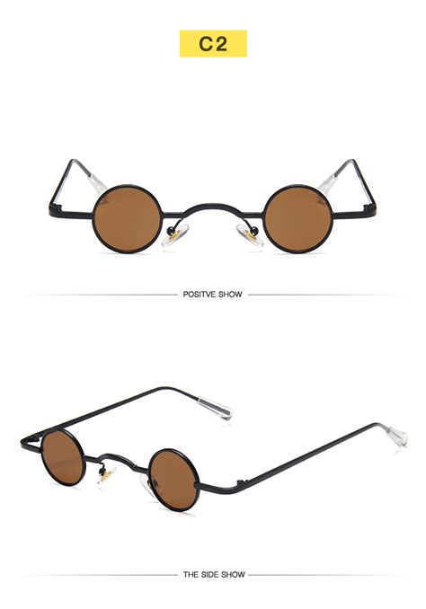 Retro Steampunk Sunglasses Small Round Sunglasses Women Men Steampunk Sunglasses China