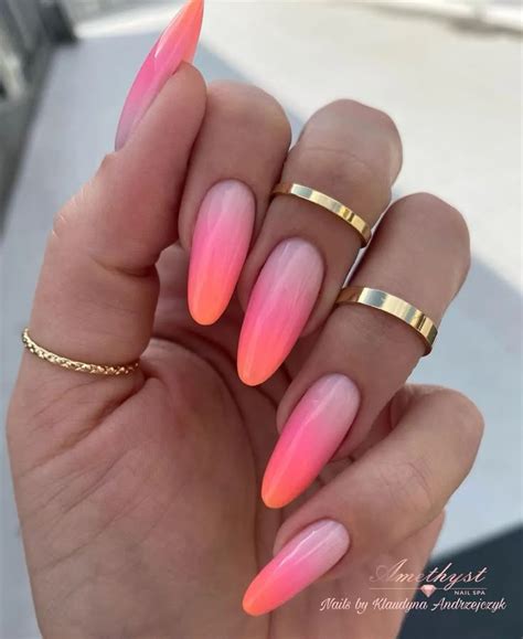 33 Best Bright Peach Nails You Have To Try In 2024 Pinke Nägel