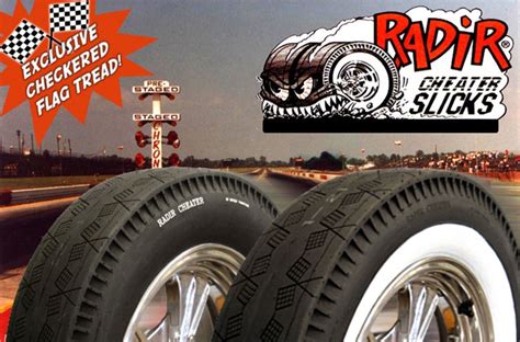 Radir Wheels Dragster Slicks Grooved Cheater Slicks Whitewall Slicks