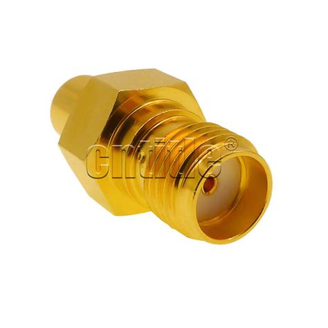 测试级镀厚金全铜测试头转接头 Sma母头外螺纹内孔转 Mcx母头虎窝淘