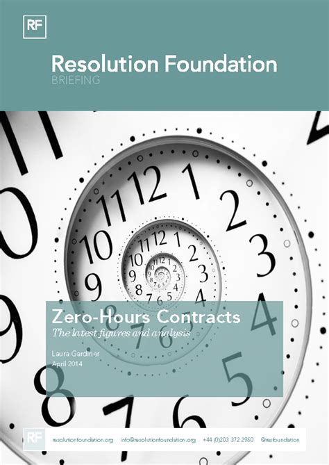Zero Hours Contracts The Latest Figures And Analysis • Resolution Foundation