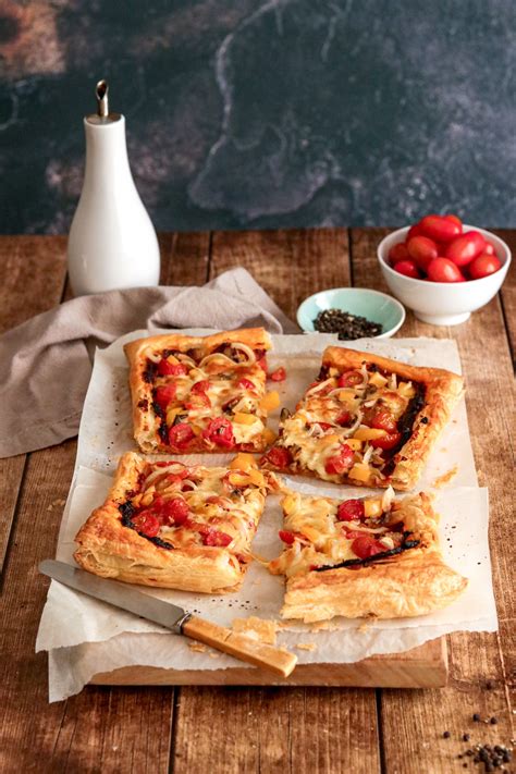 Roasted Veggie And Tomato Pesto Tart Cupcakes And Couscous