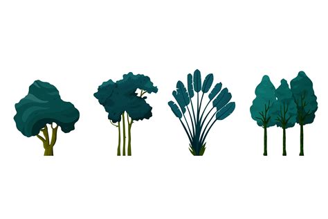 Tree Nature Plant Vector Graphic By Aceart Creative Fabrica