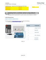 Exploring Arduino For Wireless Sensor Data Hands On Assignment Course Hero
