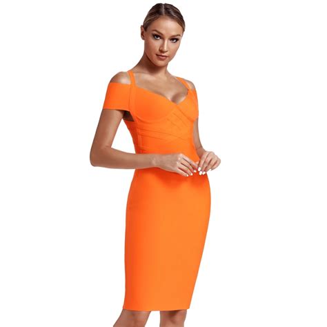 Women Bandage Dress Arrivals Elegant Summer Off Shoulder Bandage Dress