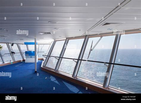 Inside a modern cruise ship bridge navigating in the ocean The Celebrity Eclipse Stock Photo - Alamy