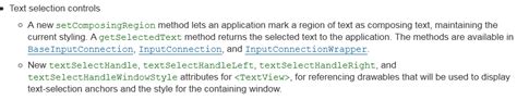 Android What Text Selection Control Is This Stack Overflow