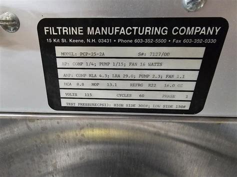 Used Used Filtrine Closed Loop Chiller For Sale In Saint Jérôme Canada