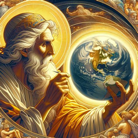 GOD With A White Bea Bible Art